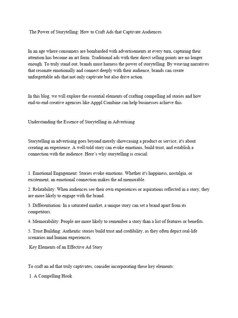 How To Craft Ads That Captivate Audiences | PDF | Brand | Advertising