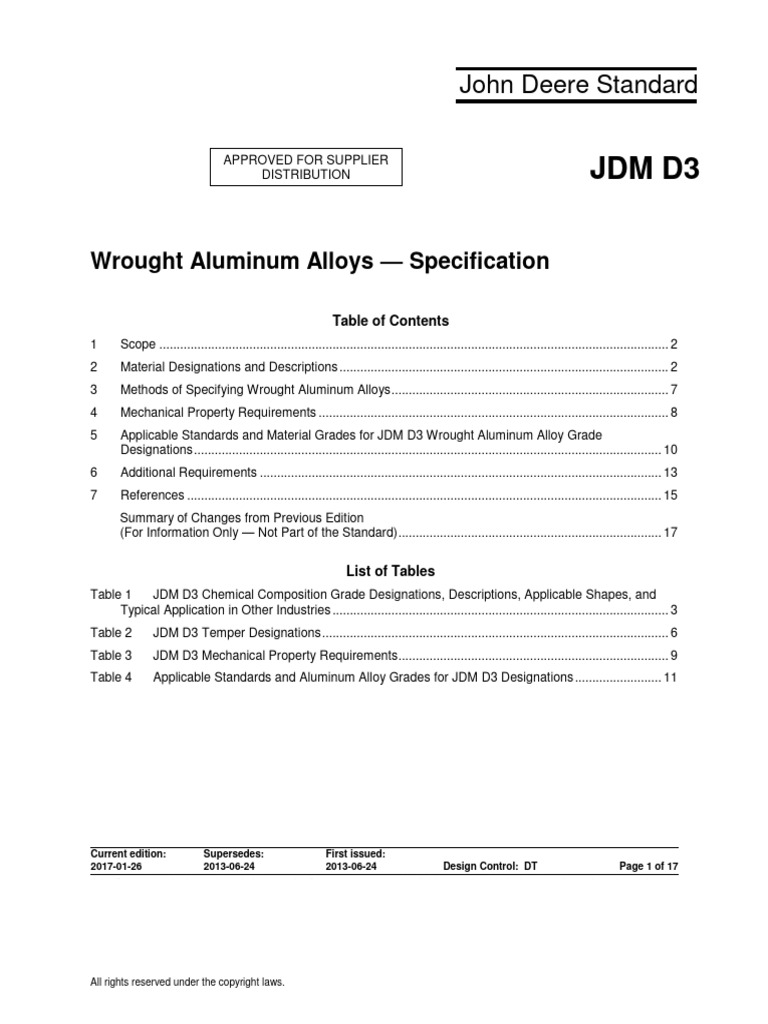 JDM D3 Rev Jan 2017 | Download Free PDF | Heat Treating | Sheet Metal