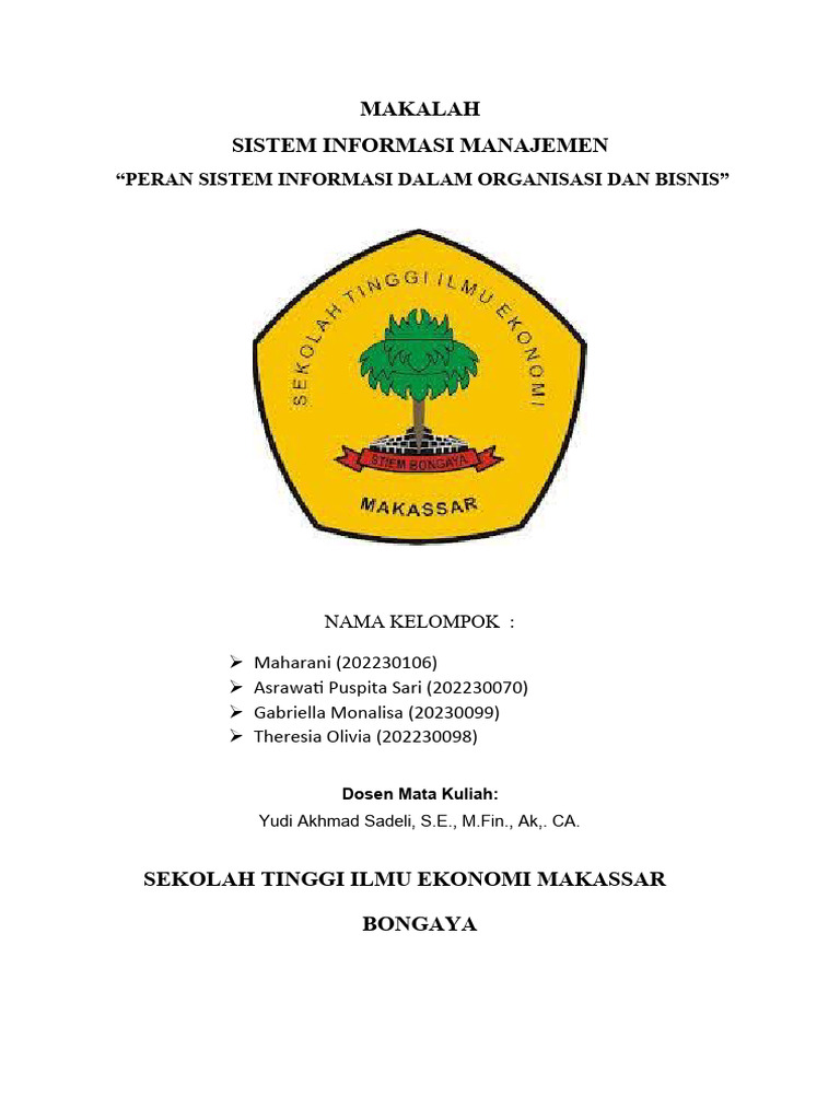 Makalah SIM KLP II | PDF