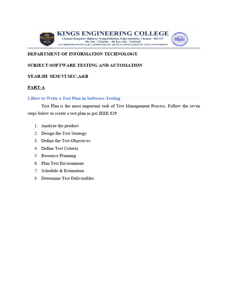 Sta Test III | PDF | Software Testing | Software Bug