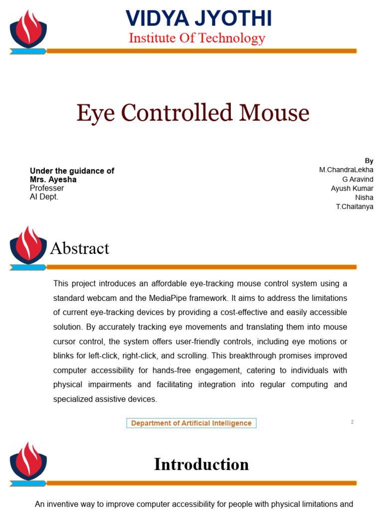 Eye Controlled Mouse | PDF | Virtual Reality | Unmanned Aerial Vehicle