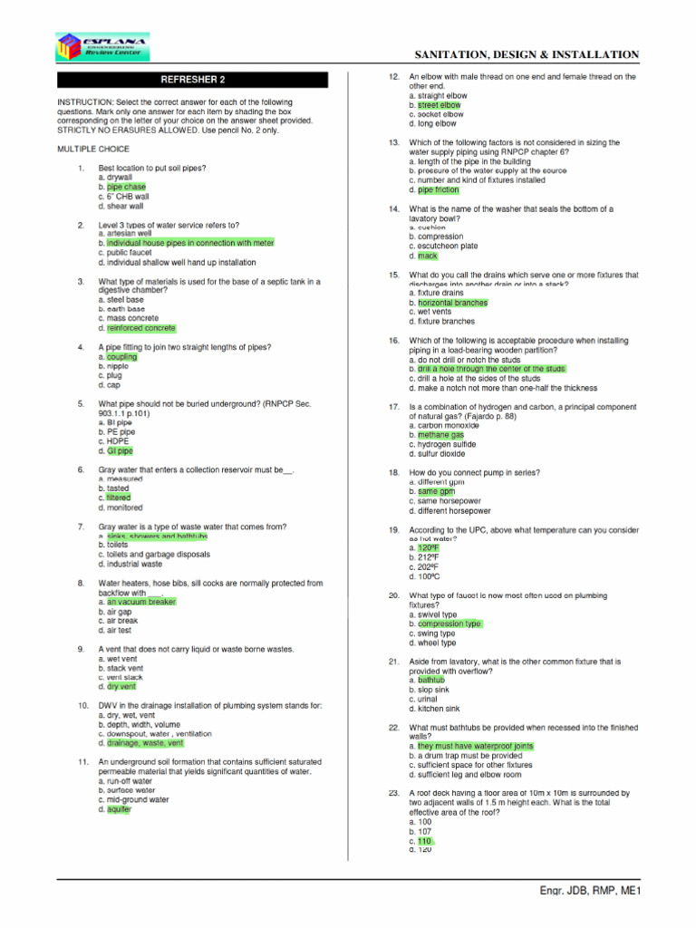 Spdi Refresher 2 | PDF