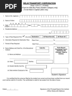 DTC Bus Pass Form | PDF