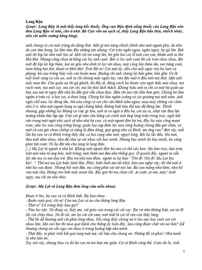 Lang Rận | PDF