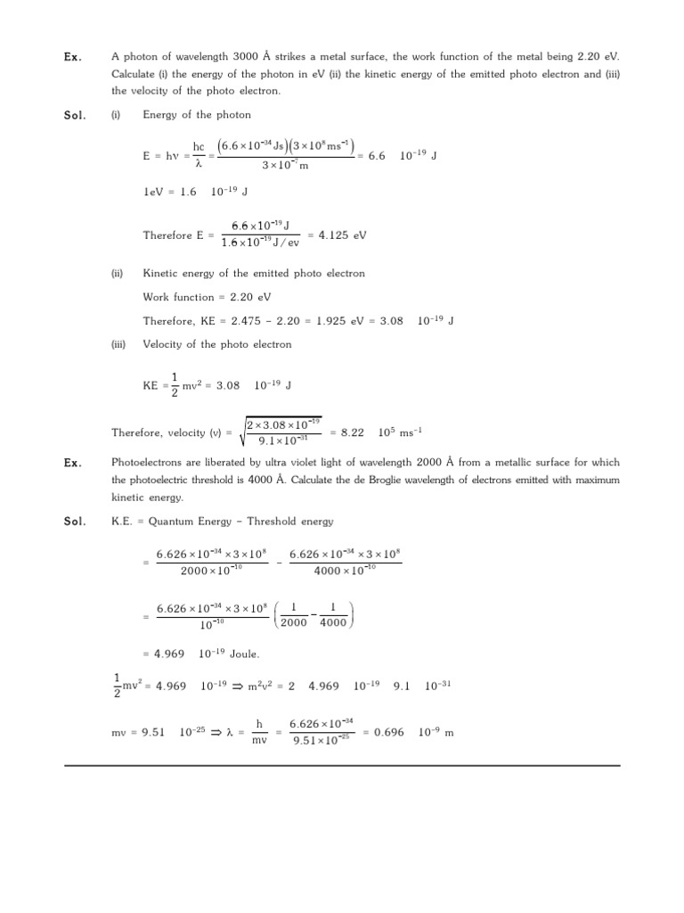 Atomic Structure-49-50 | PDF | Electron | Electronvolt