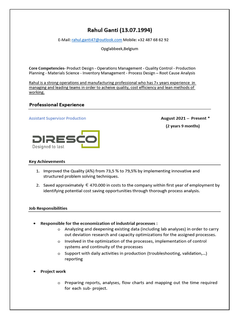Rahul CV | PDF | Technology & Engineering