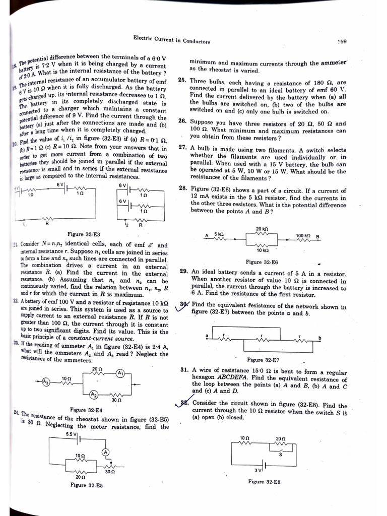 HC Questions | PDF | Series And Parallel Circuits | Electrical ...