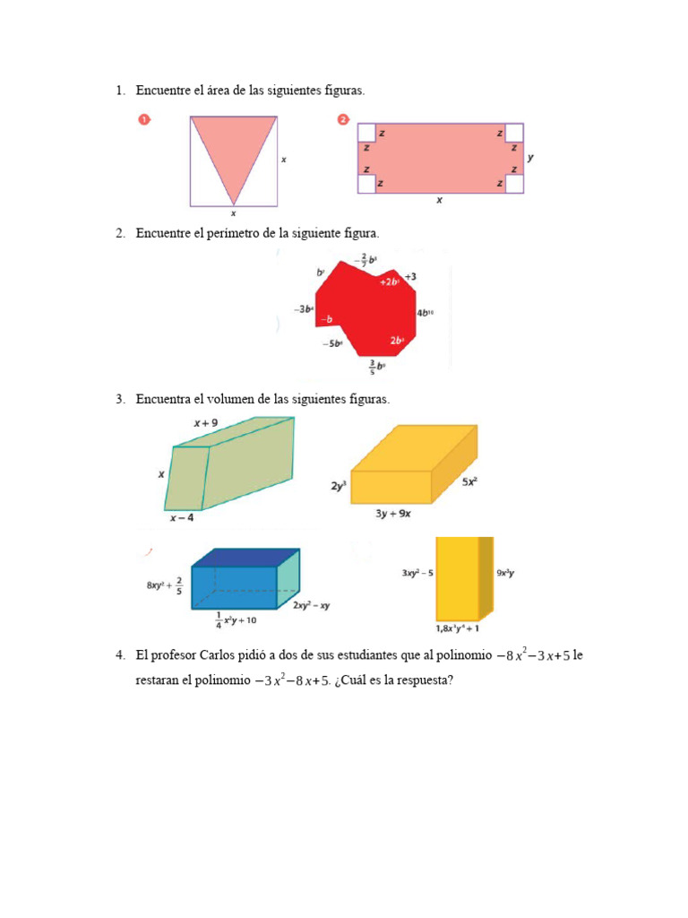 Operaciones+básicas+en+algebra | PDF