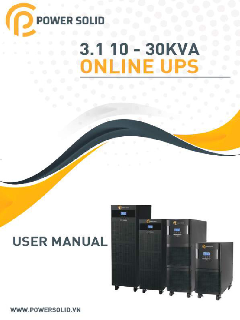 3.1!10!30kva Online Ups | PDF | Power Supply | Electrical Wiring