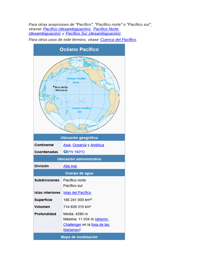 Oceano | PDF | océano Pacífico | Oceanografía Física