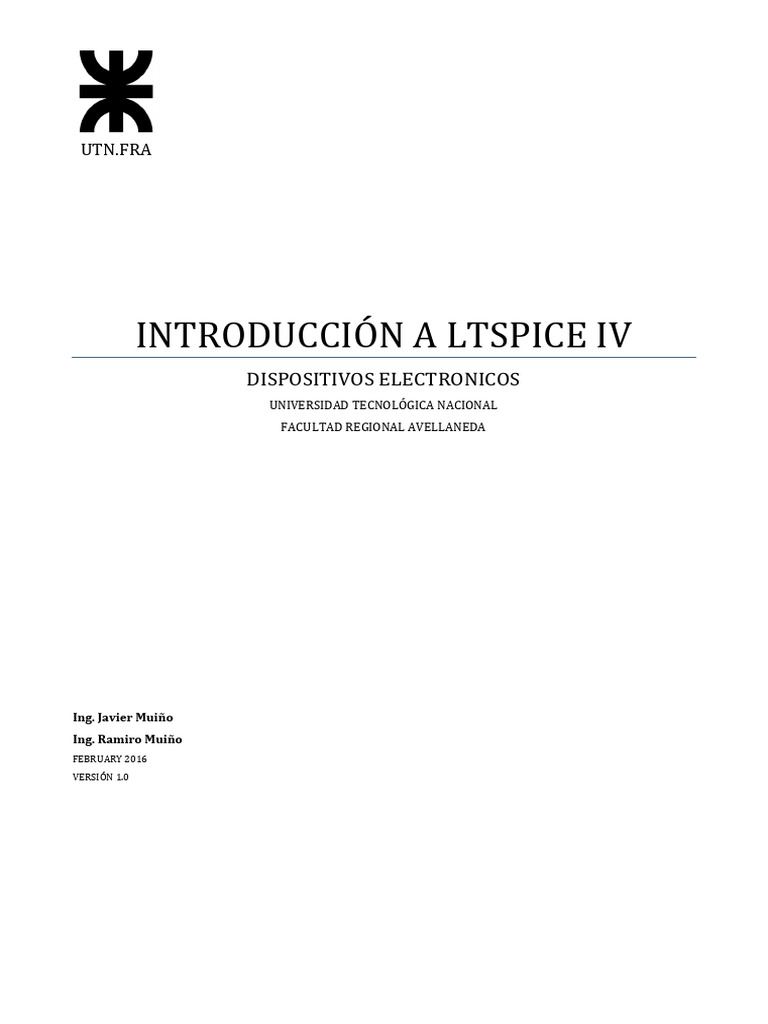 Introduccion A LTSpice IV | PDF | Red eléctrica | Transistor