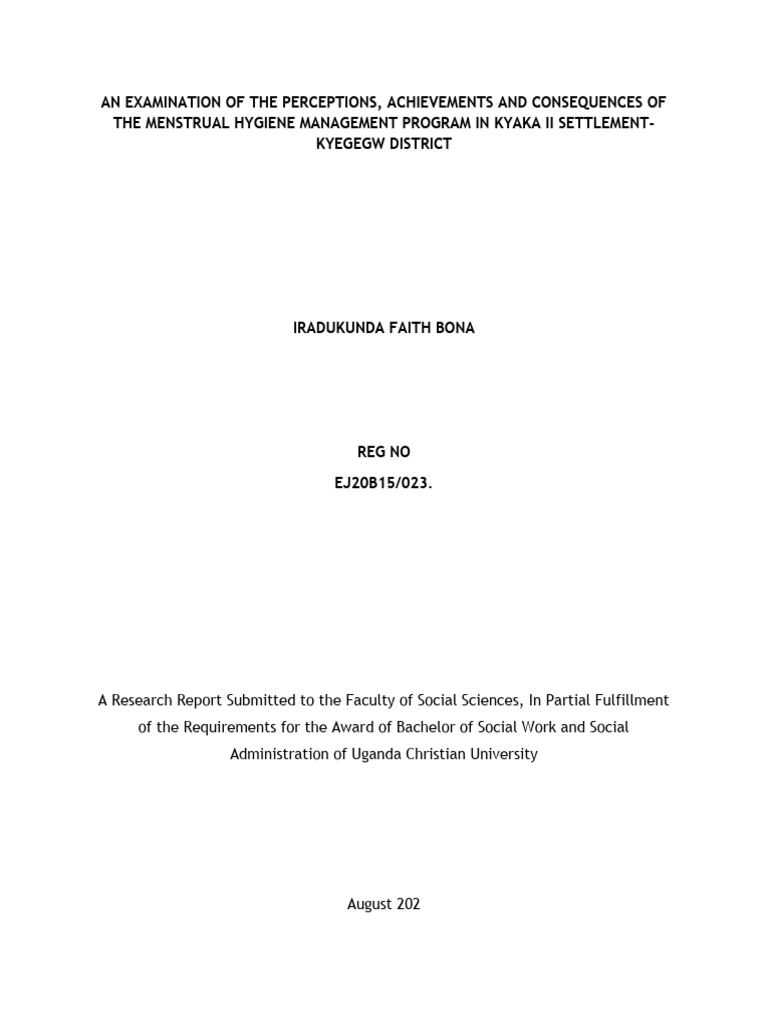 Dissertation Final Pdf Menstruation Sampling Statistics 0520