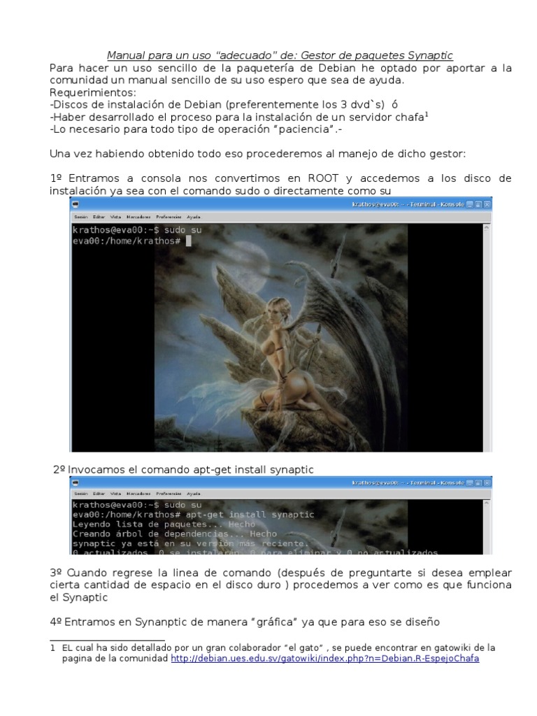 Guía Synaptic en Debian paso a paso | PDF | Software del sistema | Software