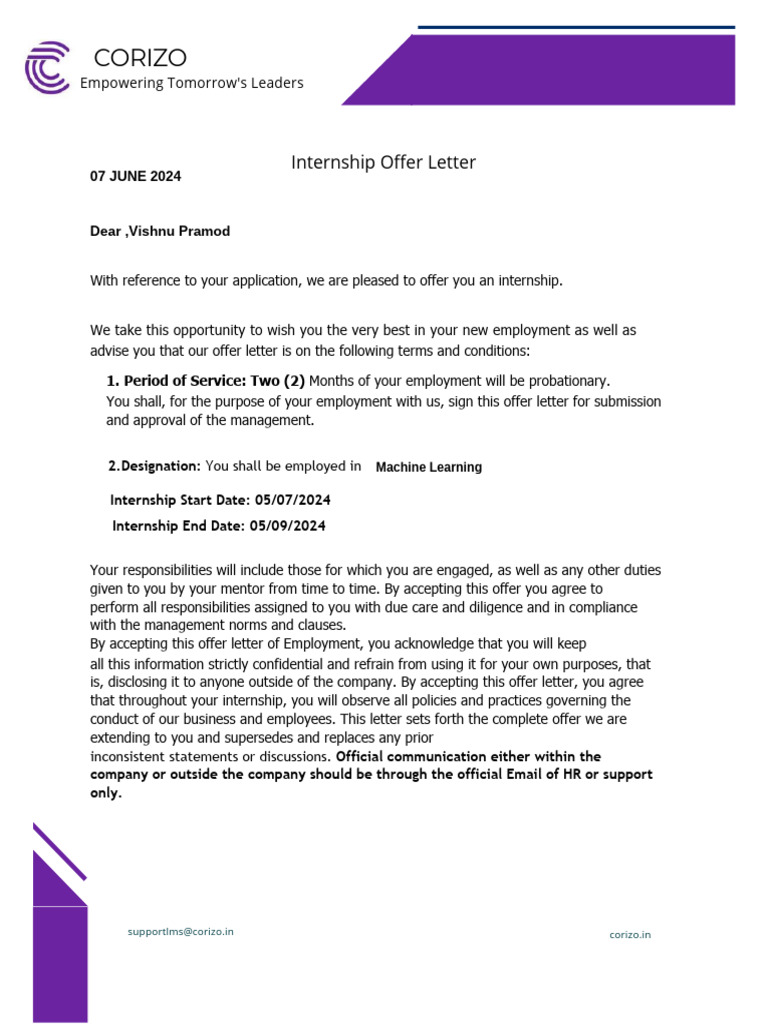 Vishnu Pramod | PDF | Career & Growth