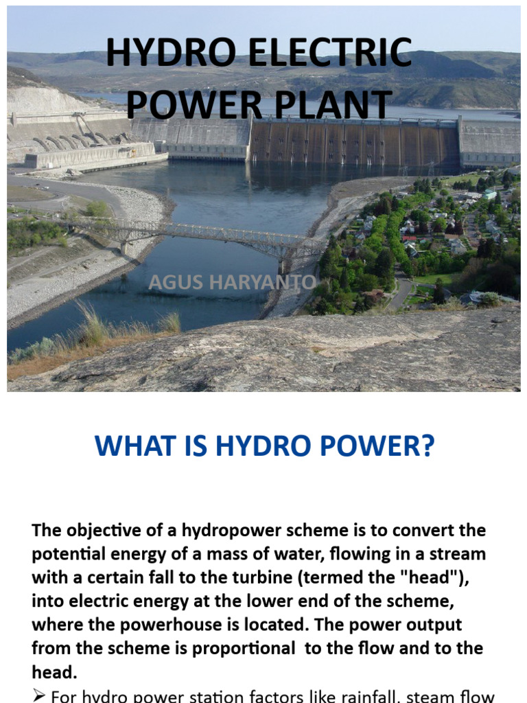 Understanding Hydro Electric Power Plants | PDF | Turbine | Electric ...