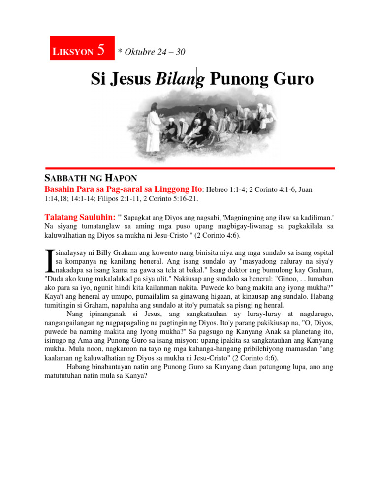 4th Quarter 2020 Liksiyon 5 Tagalog | PDF
