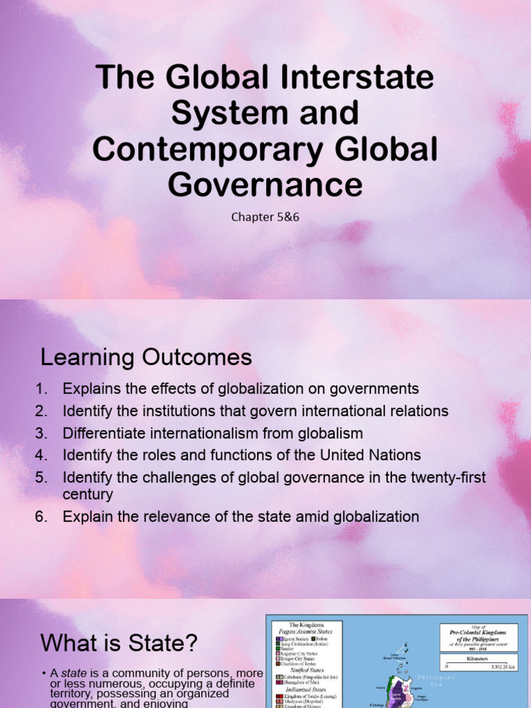 Week 5 and 6 The Global Interstate System and Contemporary Global ...