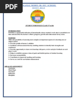 CBSE Student Portfolio Template | PDF