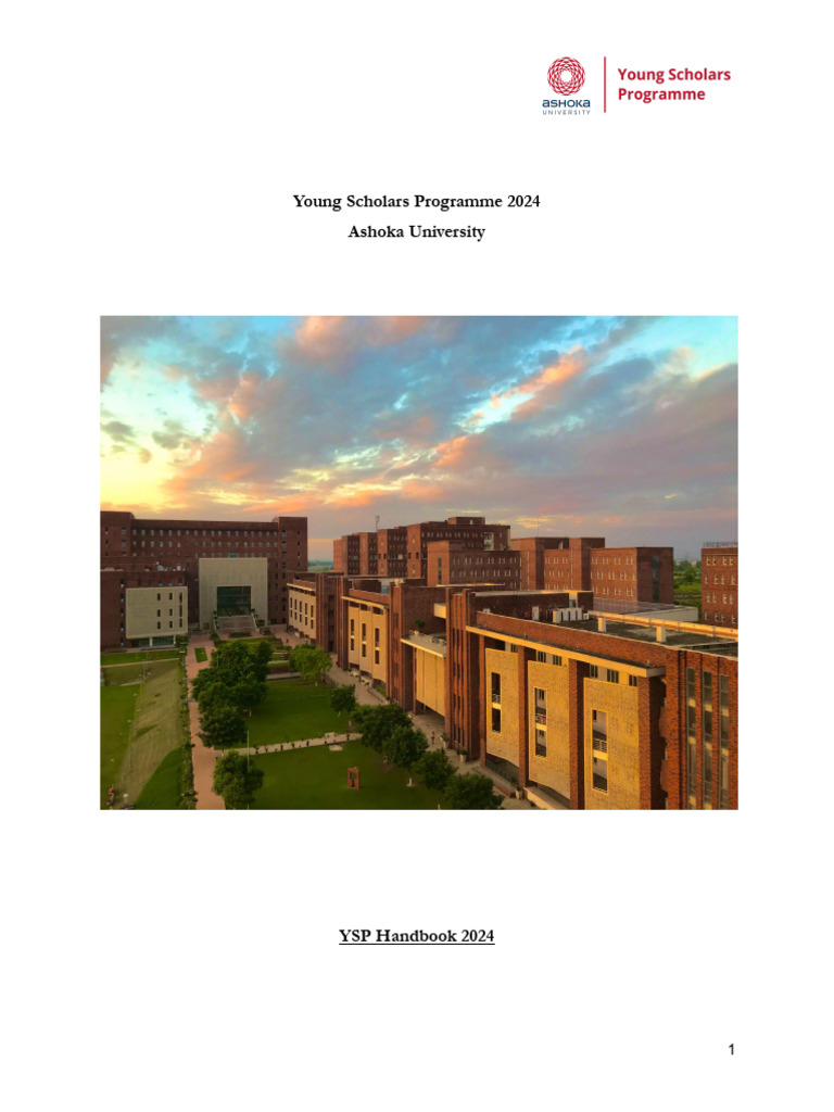 YSP 2024 - Handbook | PDF | Meal | Dormitory