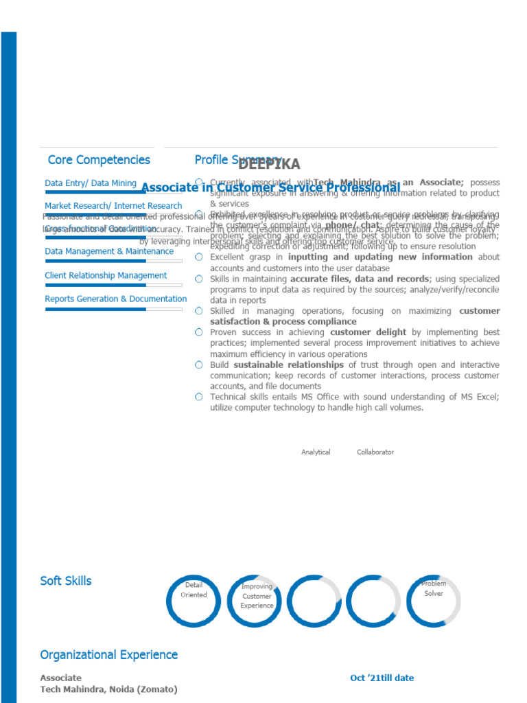 Deepika Resume | PDF | Data | Information