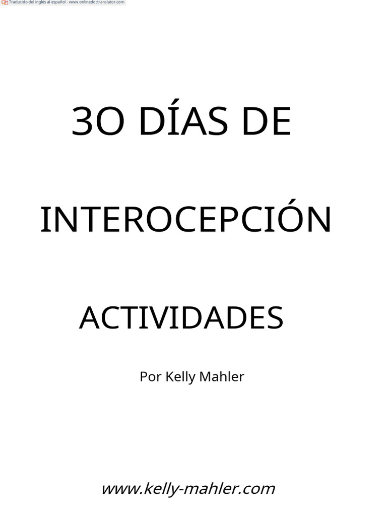 30 Actividade Interoceptivas - En.es | PDF | Anatomía humana