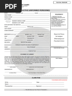 U.S. Customs Form: CBP Form 3078 - Application For Identification Card ...