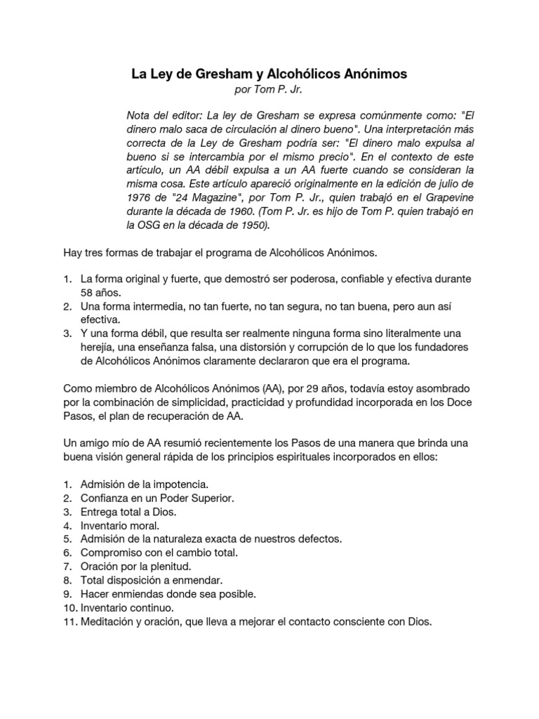 3 Caminos para Trabajar Los Pasos de AA | PDF | Alcoholismo | Sobriedad