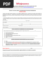 Walgreens Medical Records Request Form | PDF | Health Insurance ...