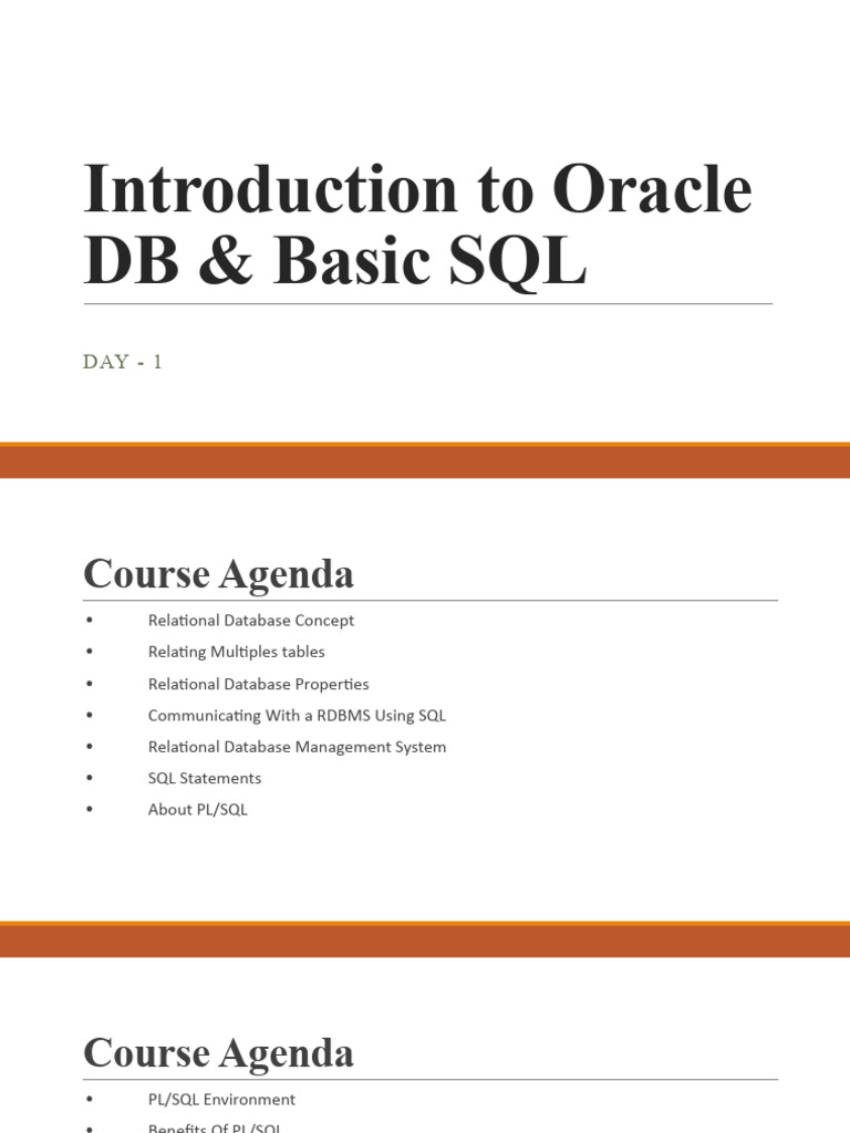 Oracle SQL Basics for Beginners | PDF | Relational Database | Sql