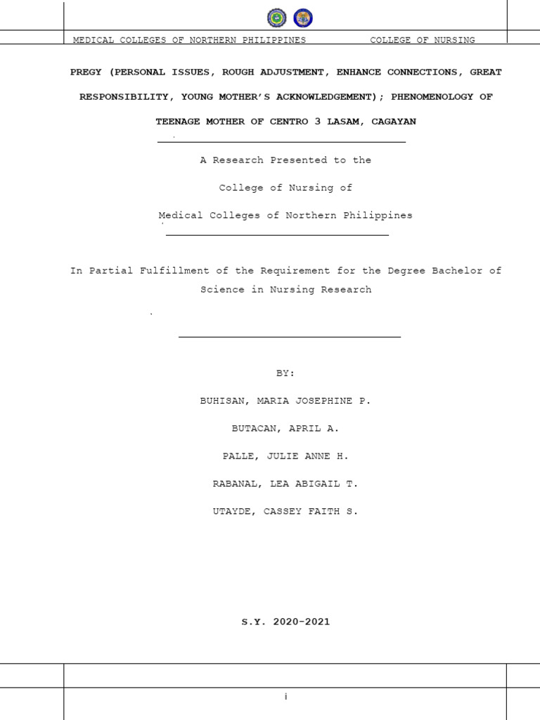 Chapter4 MANUSCRIPT | PDF | Teenage Pregnancy | Adolescence
