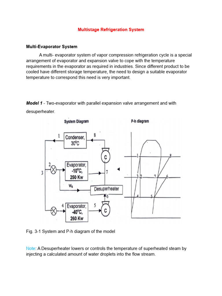 Multistage Refrigeration System | PDF | Applied And Interdisciplinary ...