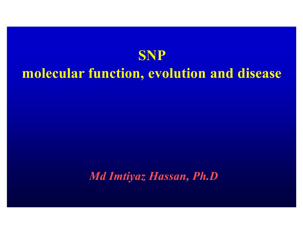 SNP | PDF | Mutation | Single Nucleotide Polymorphism
