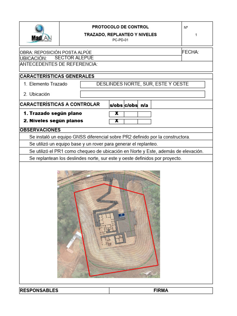 Pc-pd-01 Trazado y Niveles | PDF | Topografía | Ciencias de la Tierra