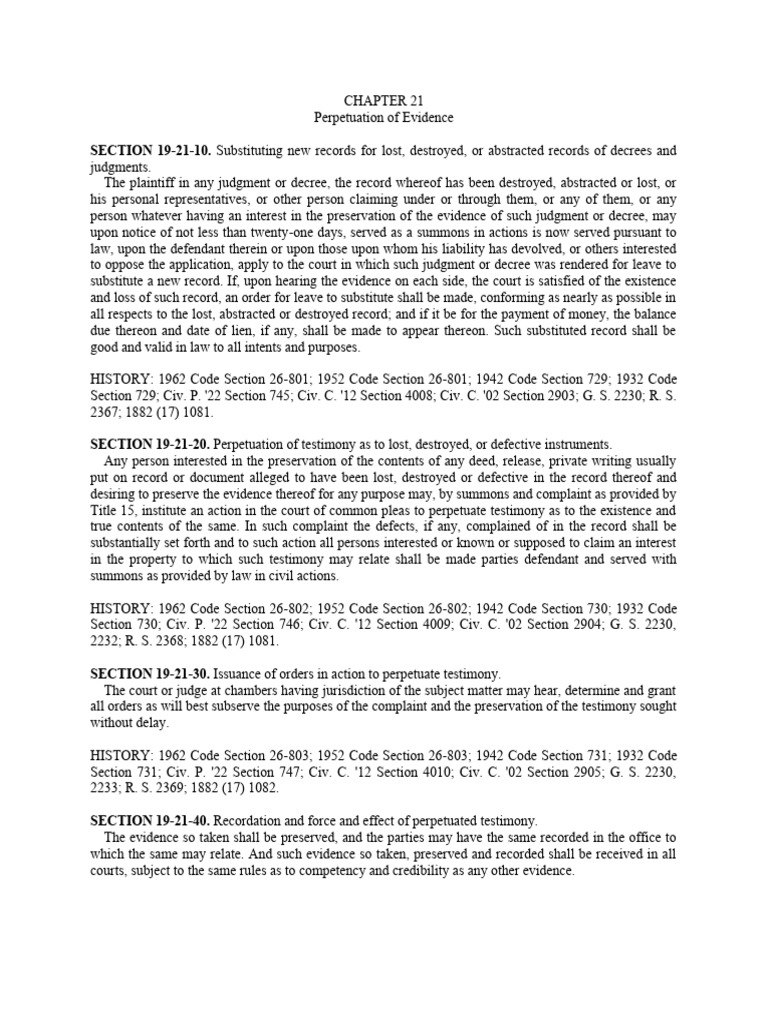 Substituting Lost Legal Records | PDF | Evidence (Law) | Complaint