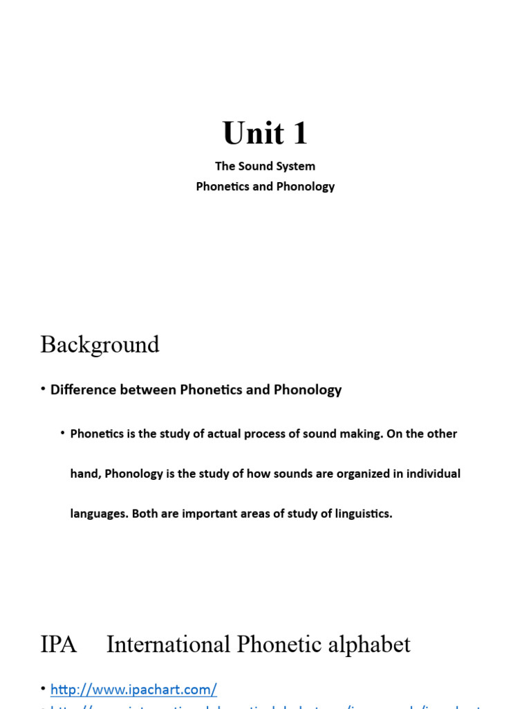 Unit 1 Part 1 | PDF | English Language | Consonant