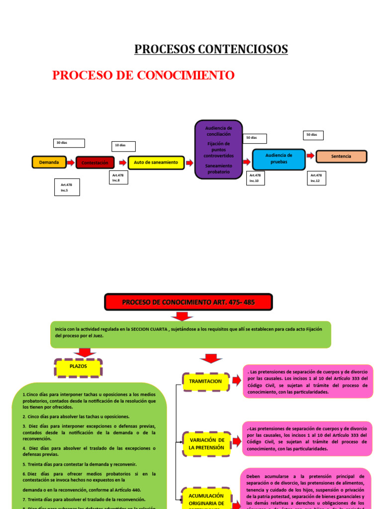 PROCESOS CONTENCIOSOS | PDF | Demanda judicial | Ley procesal