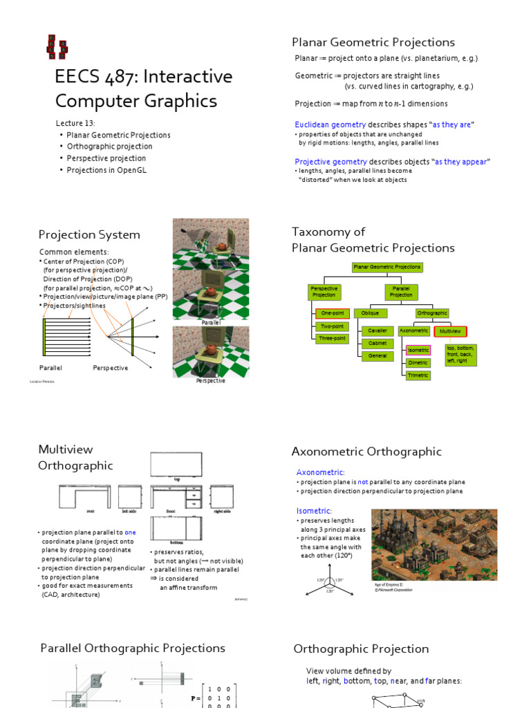13 Projection | PDF | Mathematical Objects | Technical Drawing