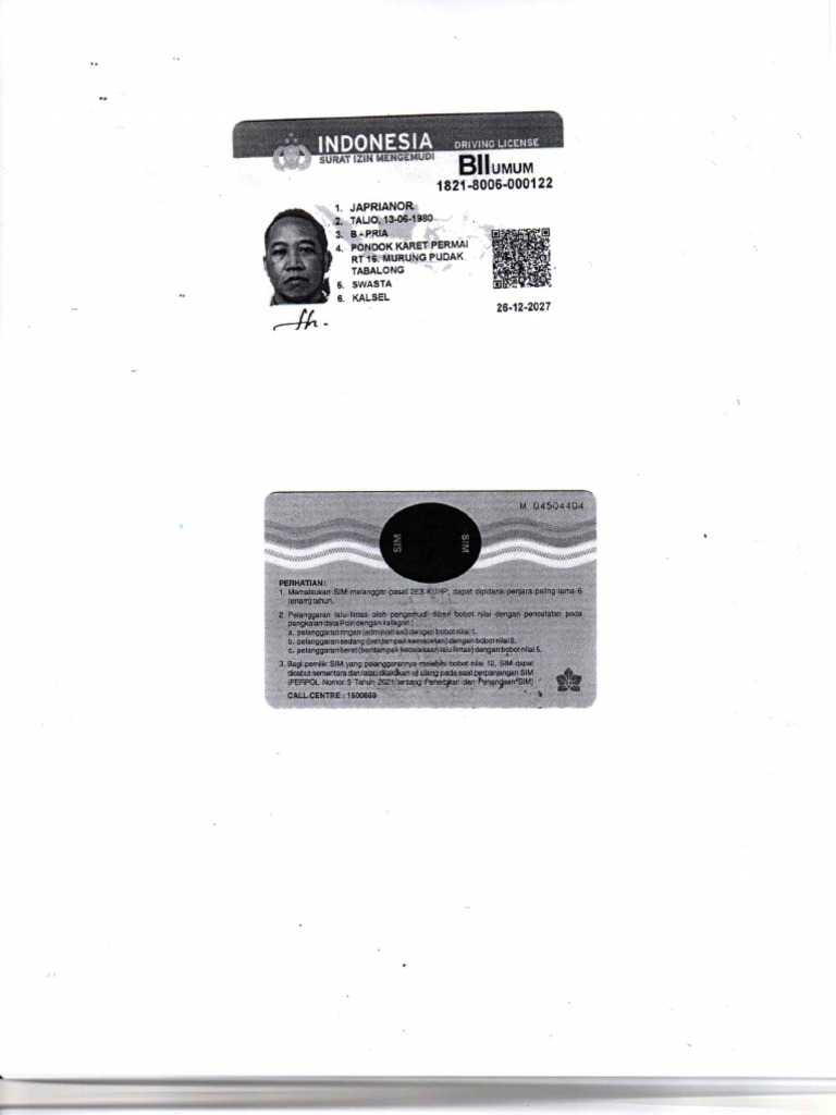 Sertifikat Dan Cof Japrianor | PDF