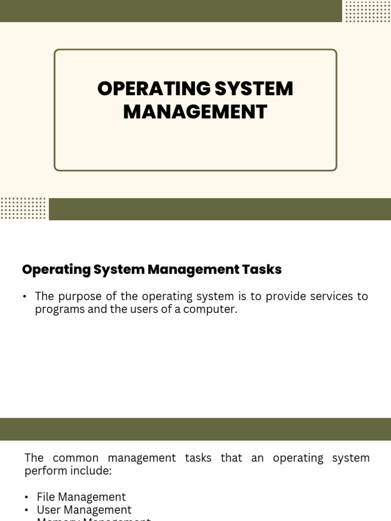 Operating System Management | Download Free PDF | Process (Computing ... Operating System Management | Download Free PDF | Process (Computing ...