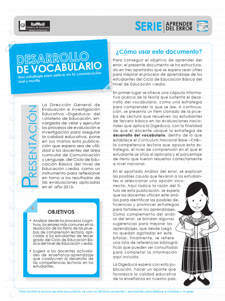 Estrategias para Mejorar el Vocabulario | PDF | Comprensión lectora ...