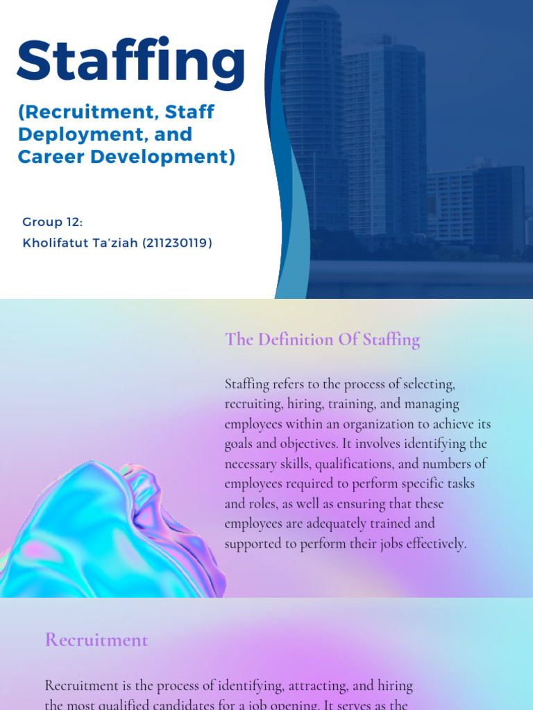 Staffing | PDF | Recruitment | Business