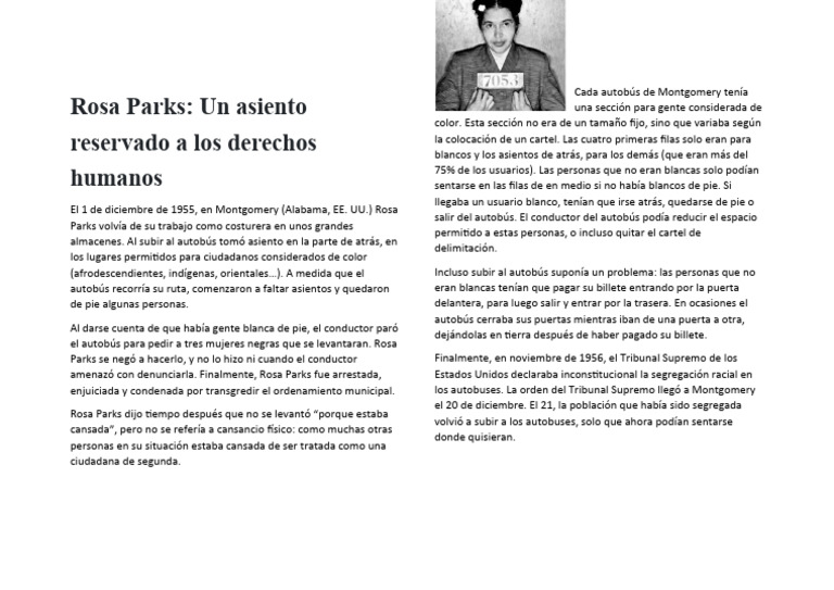 Rosa Parks | PDF | Rosa Parks