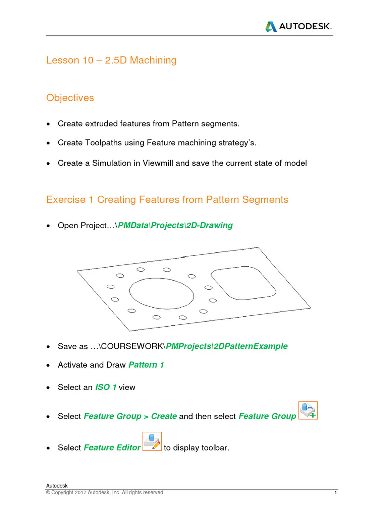 Lesson 10 - 2D Machining | PDF | Machine Tool | Drilling