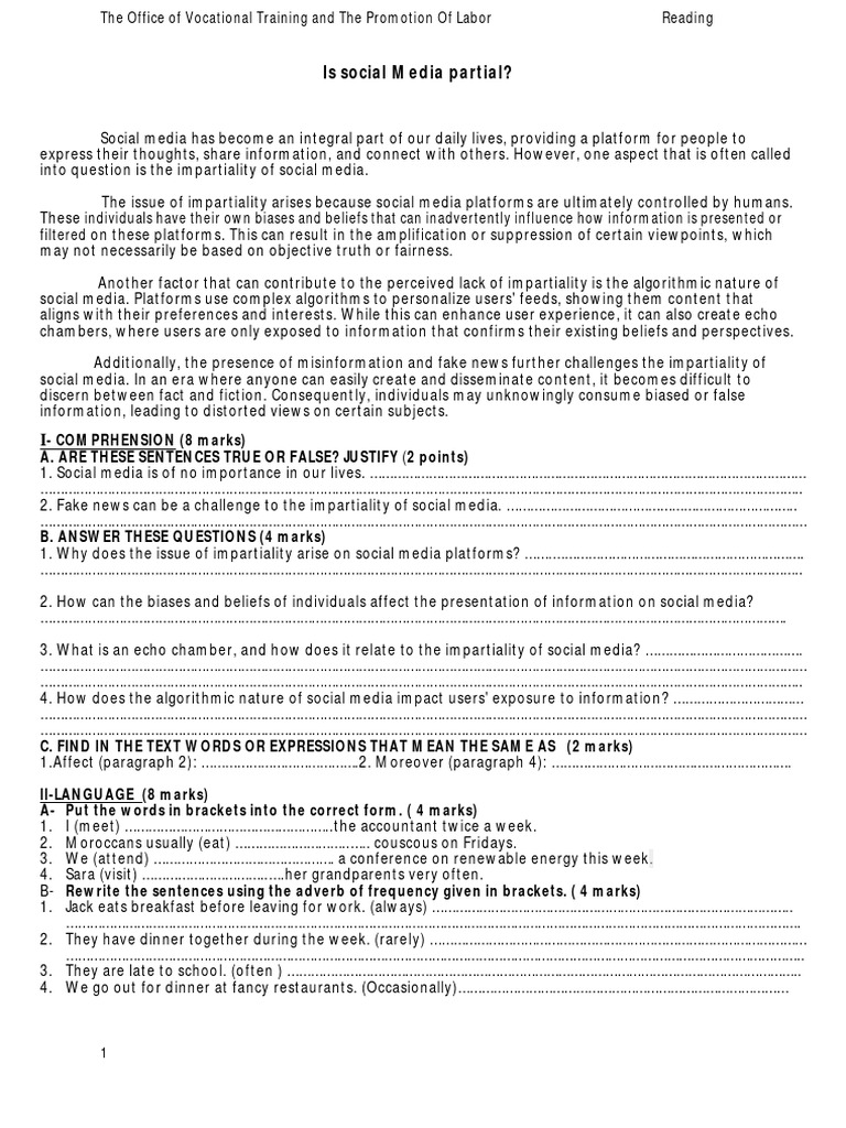Is Social Media Partial | PDF | Social Media | Popular Culture & Media ...