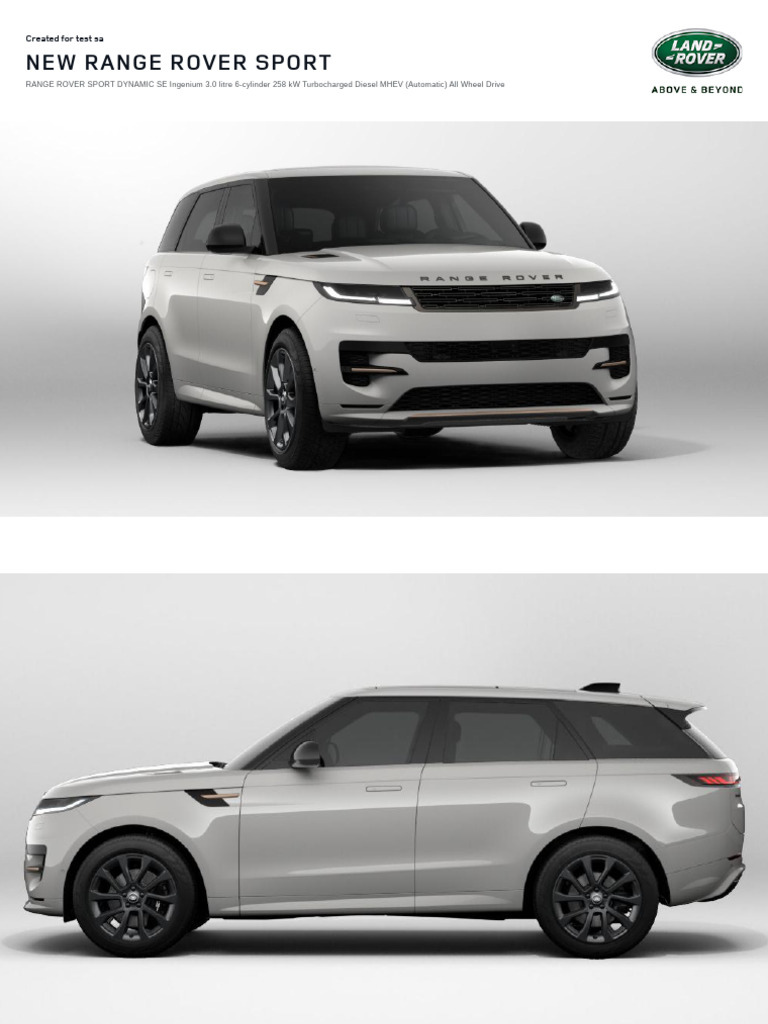 Land Rover Range Rover Sport Brochure | PDF | Anti Lock Braking System ...