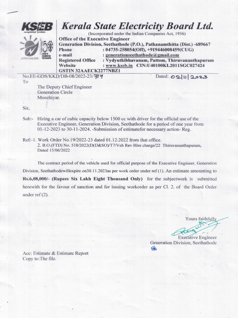 Hiring A Car of Cubic Capacity Below 1500cc With Driver Forthe Office ...