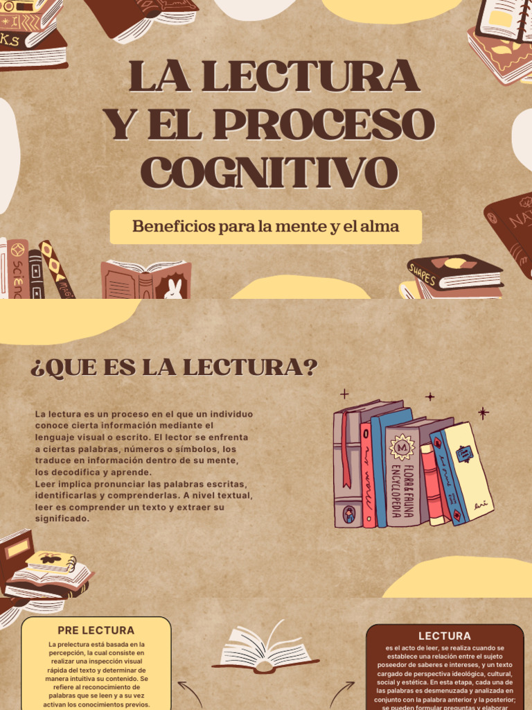 La Lectura Y El Proceso Cognitivo Pdf Cognición Mente 5888