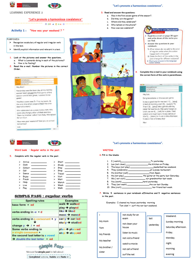 How Was Your Weekend? | PDF | Grammar | Linguistics