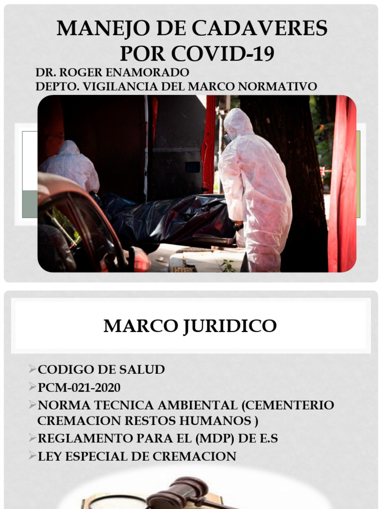 Protocolo COVID-19: Manejo de Cadáveres | PDF | Cremación