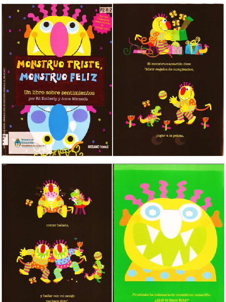 Monstruo Triste Monstruo Feliz (Word) | PDF